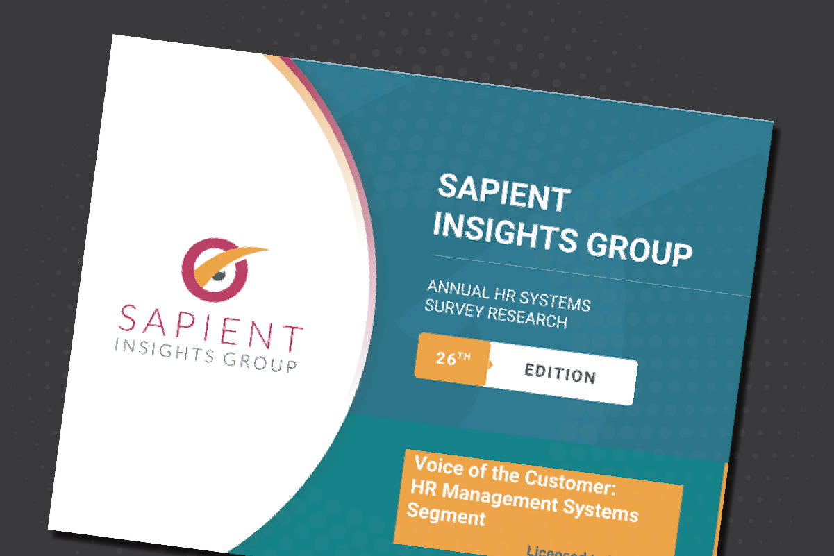 Sapient Insights Survey Analyst Report: HR Management Systems